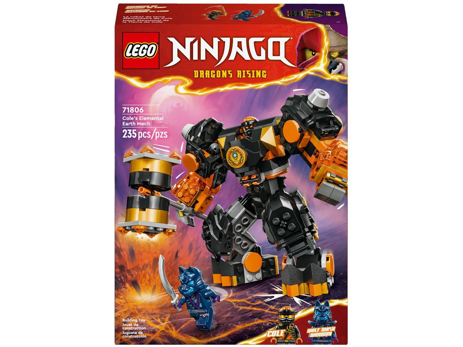 LEGO Ninjago Robô Elemental da Terra do Cole