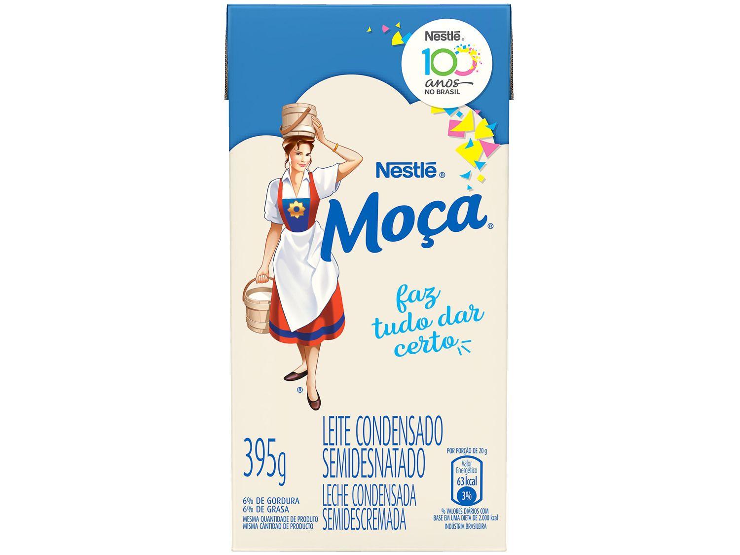 Leite Condensado Nestlé Semidesnatado Moça Caixa 395g