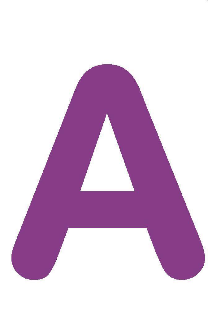 Letras em EVA Alfabeto Roxo - 14cm - Extra Festas - Letras, Números e ...