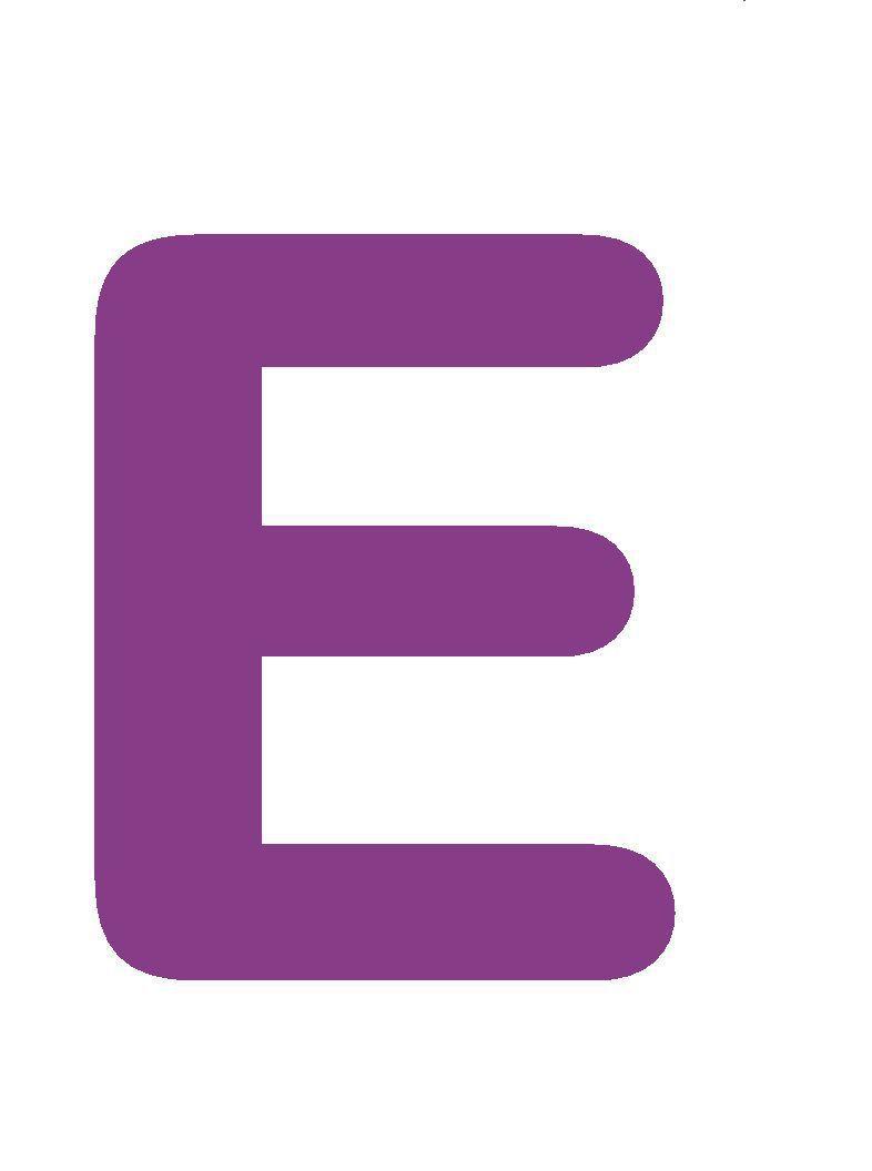 Letras em EVA Alfabeto Roxo - 14cm - Extra Festas - Letras, Números e ...