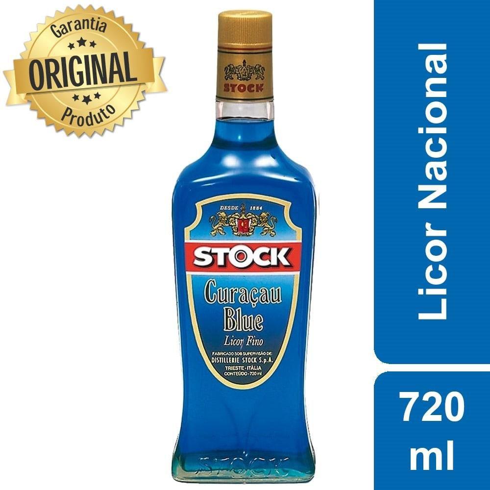 Licor Curaçao Blue Garrafa 720ml - Stock - Efacil - Licor - Magazine Luiza