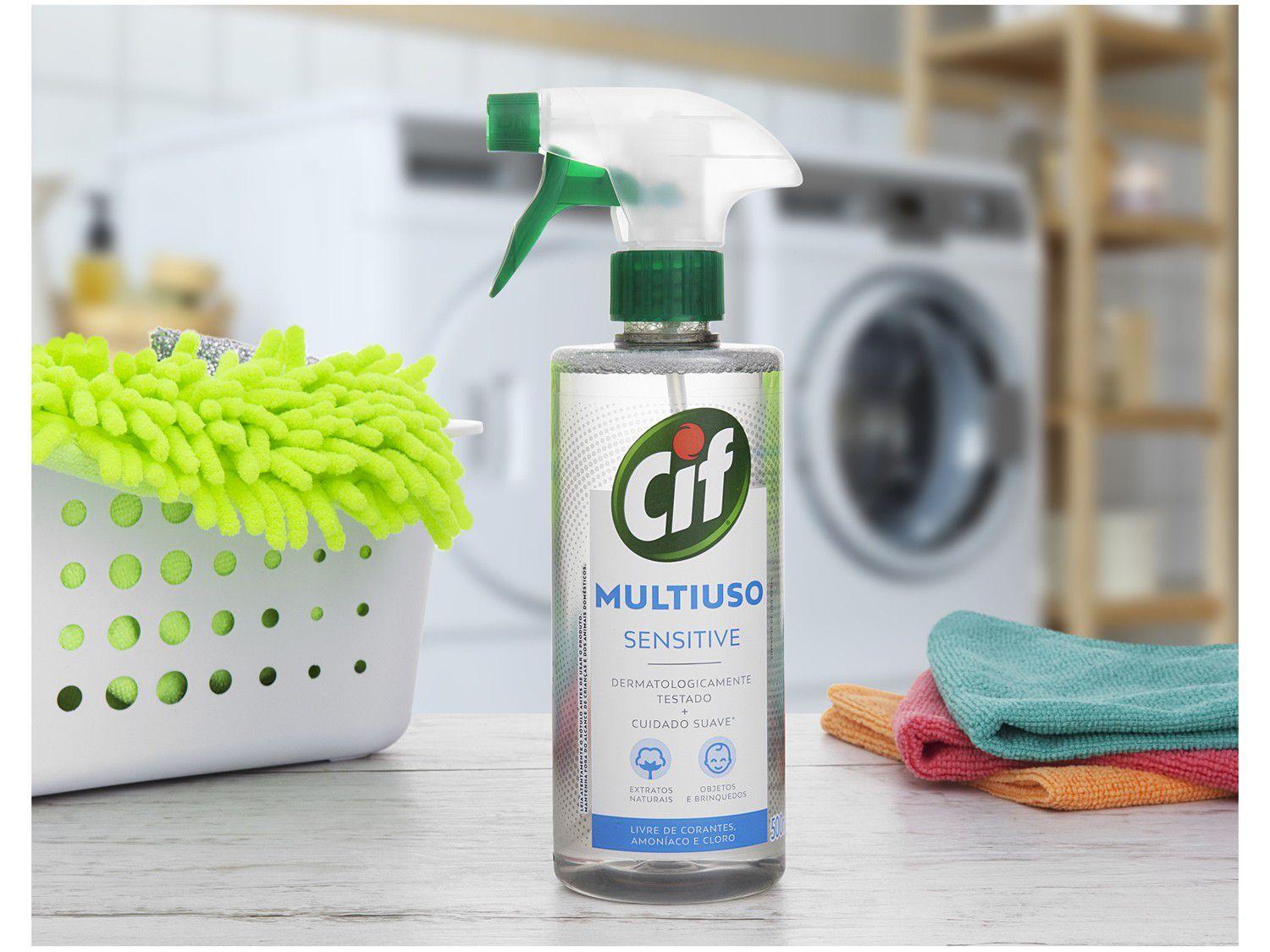 Limpador Multiuso Cif Sensitive - 500ml - Limpador Multiuso - Magazine ...