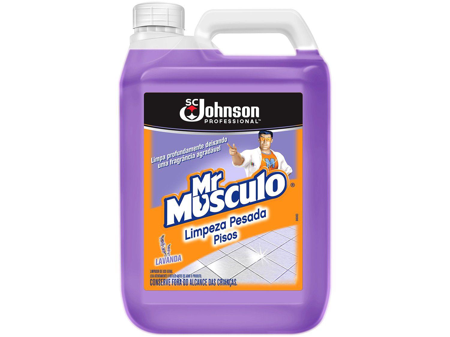 Limpador Multiuso Mr. Músculo - Limpeza Pesada Pisos Lavanda 5L ...