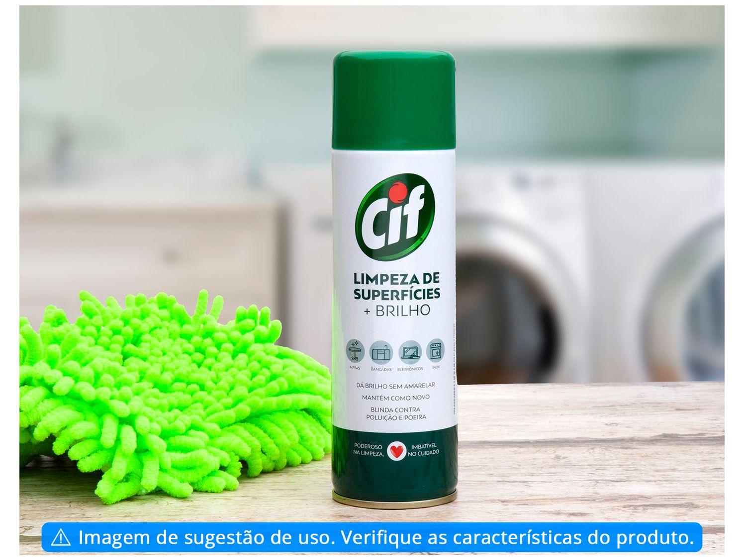 Limpeza de Superfícies Cif + Brilho 300ml Spray - Limpador Multiuso ...