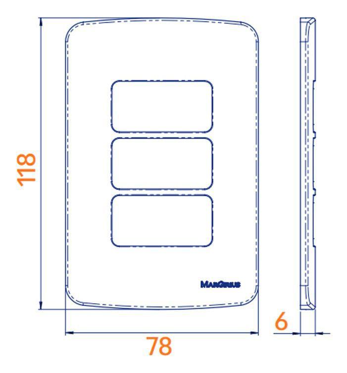 Linha B3 Conj 42 Tomada Padrão Brasileiro 2p+t 20a 250v - Margirius - Tomadas - Magazine Luiza