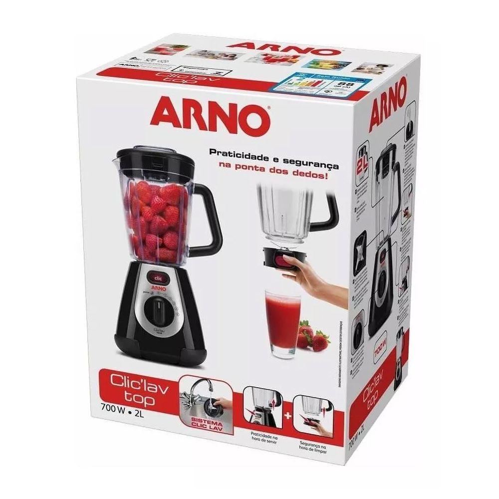 Liquidificador Arno Clic Lav Top LN74 5 Velocidades 700W Preto ...