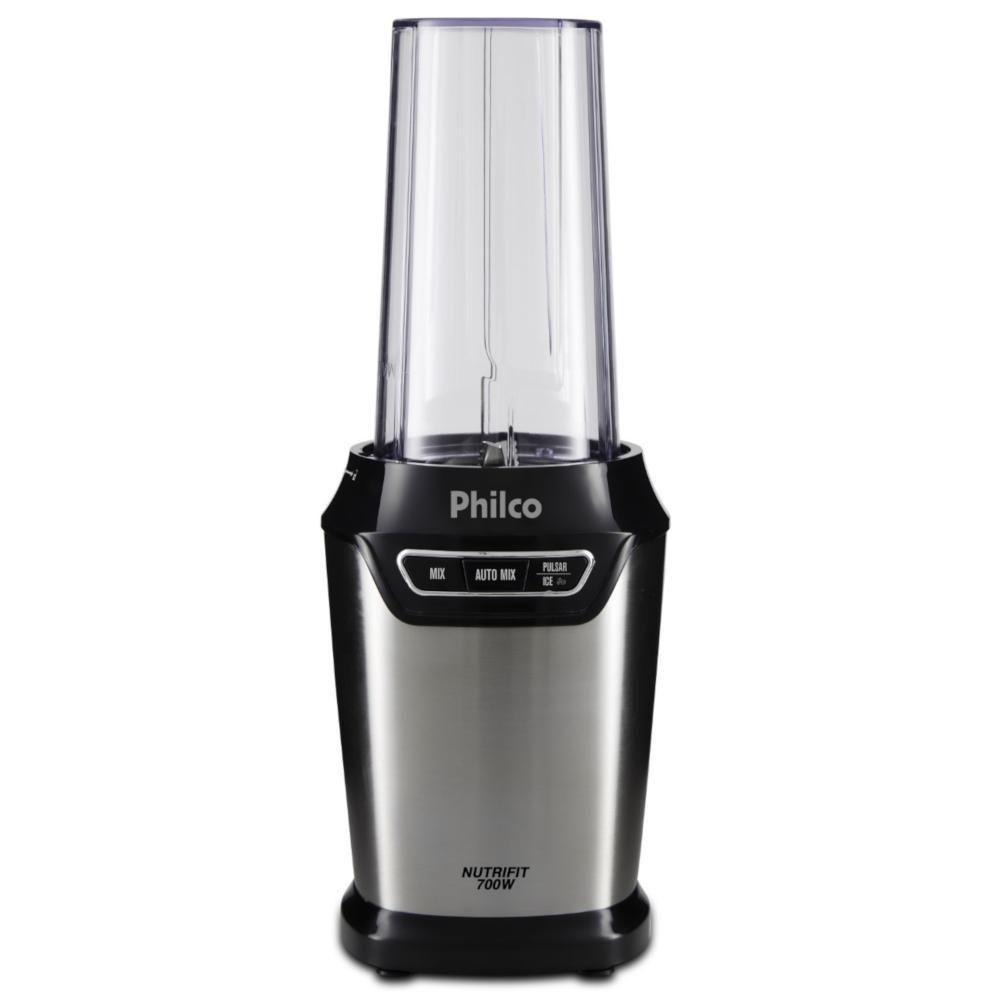 Liquidificador Blender Philco Nutrifit Preto e Inox com 2 Jarras 700W ...