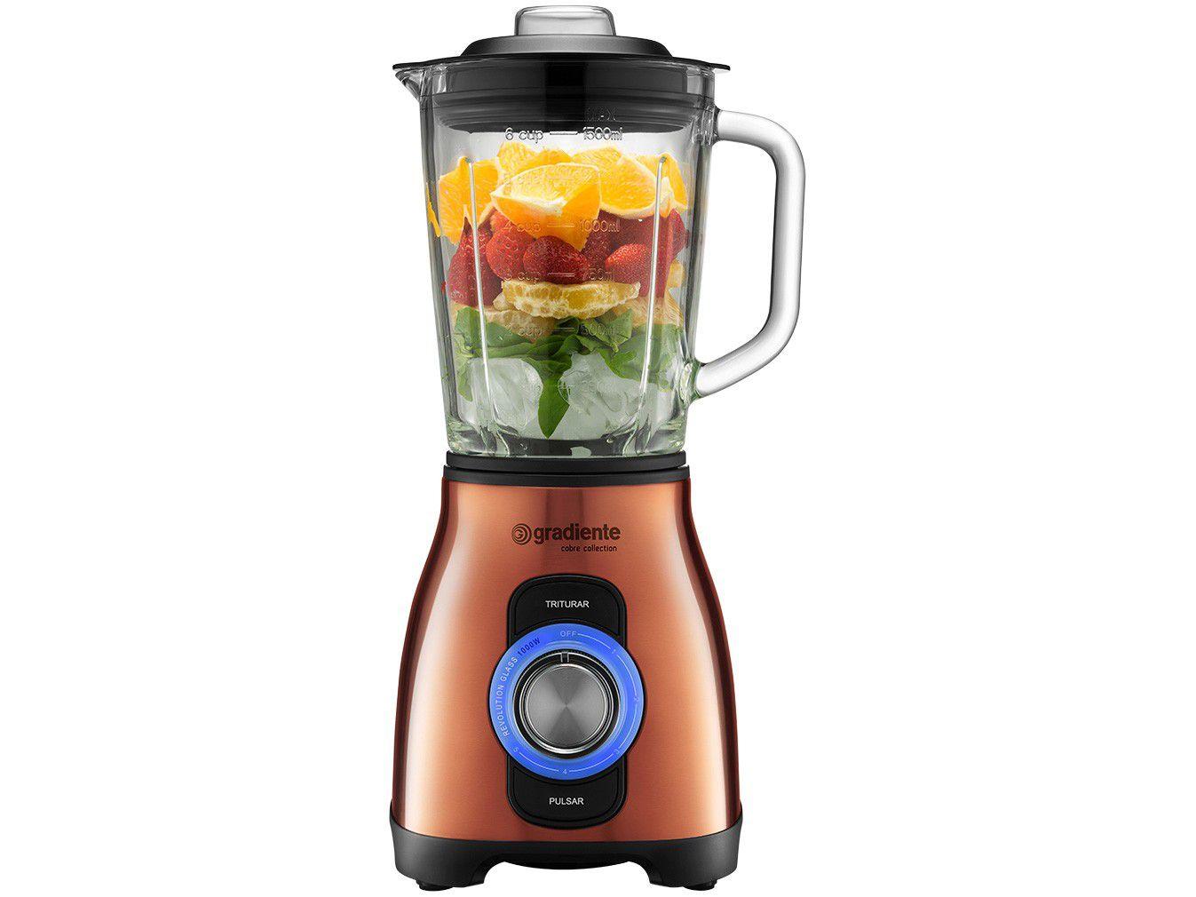 Liquidificador Gradiente Collection Revolution Copo de Vidro 5 ...