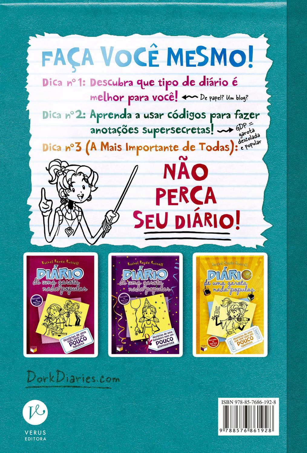 Livro - Diário de uma garota nada popular 3 ½