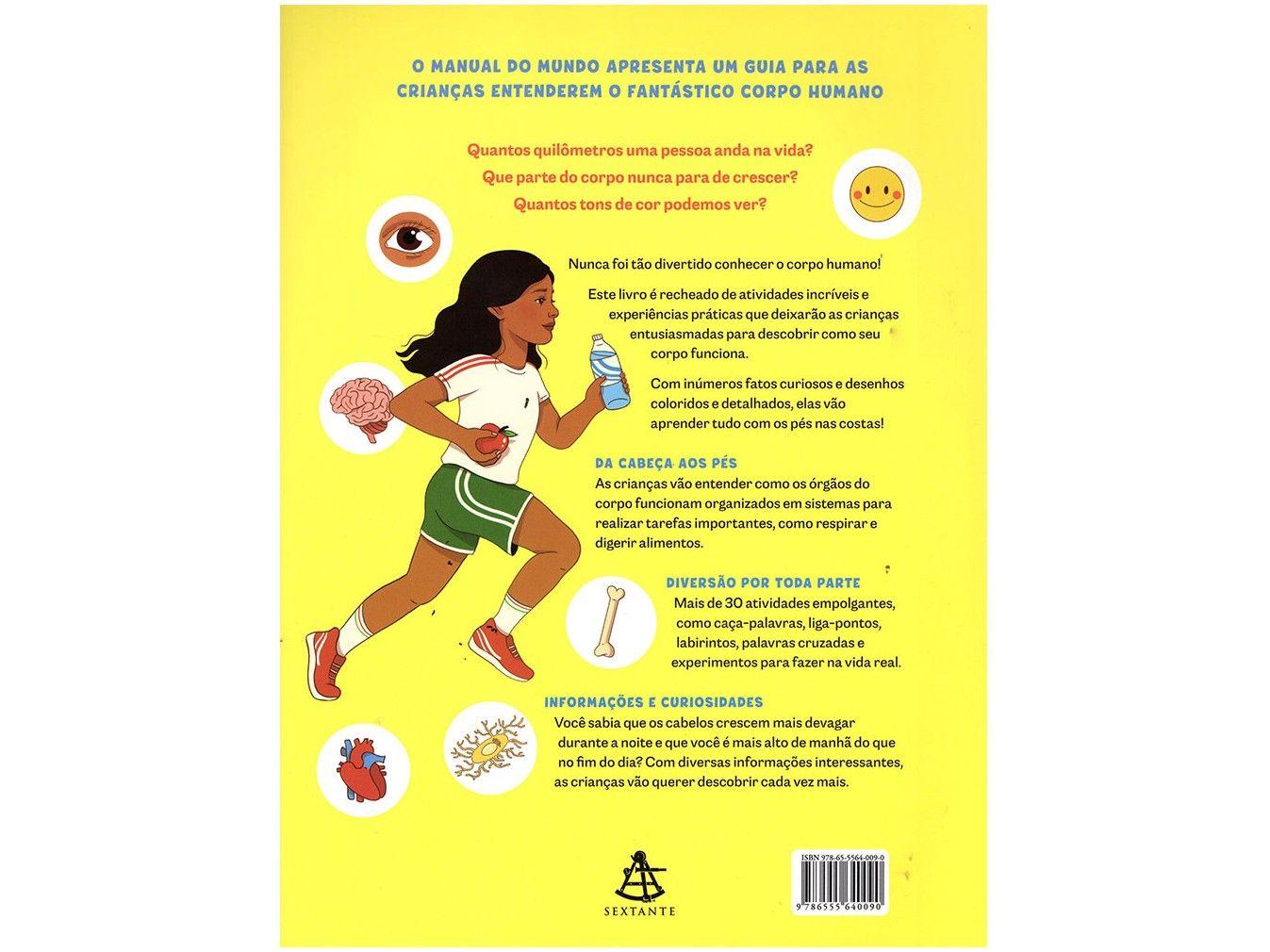 Livro Meu Caderno de Atividades do Corpo Humano Katie Stokes