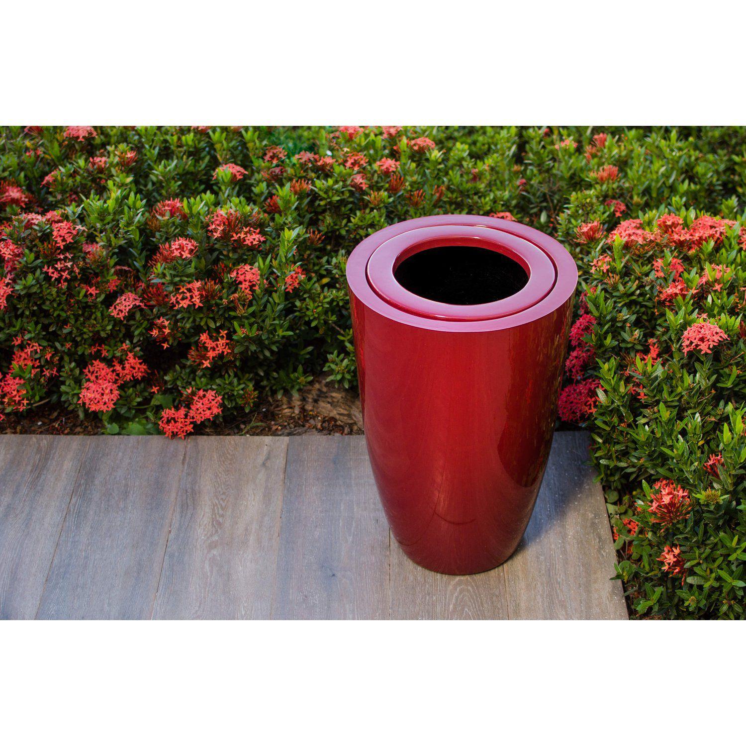 Lixeira em Fibra Vidro 50L LFV2F Astra Vermelho - Lixeira e Cesto de ...