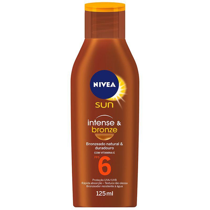 Loção Bronzeadora Nivea Sun Intense Bronze Fps6 125ml - Bronzeador ...