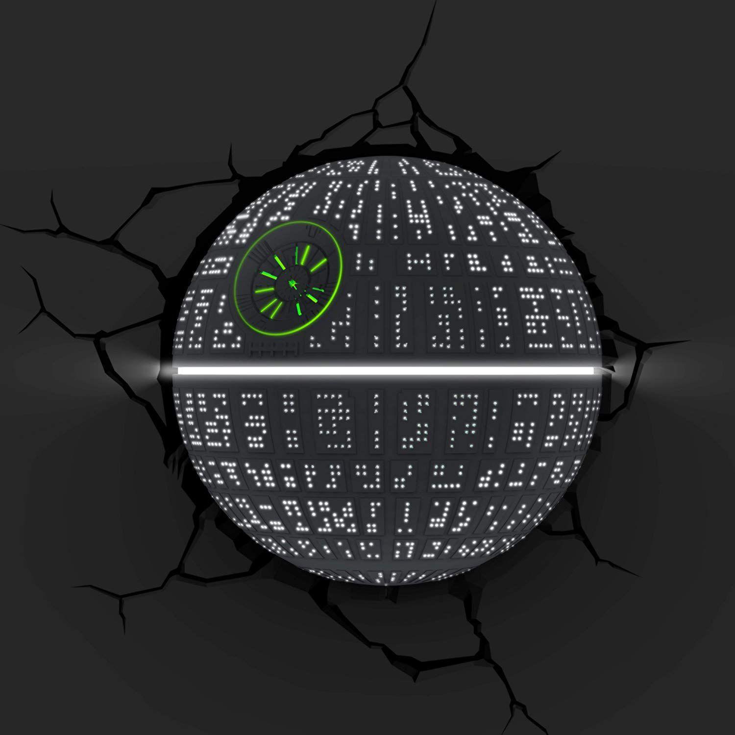 Luminária De Parede Estrela da Morte Death Star Wars 3D Light FX ...