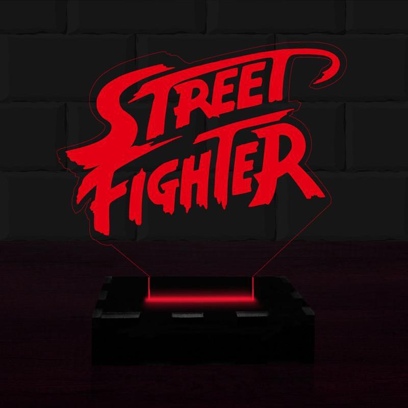 Luminária Led 3D Street Fighter Abajur - 3D Fantasy - Luminária ...