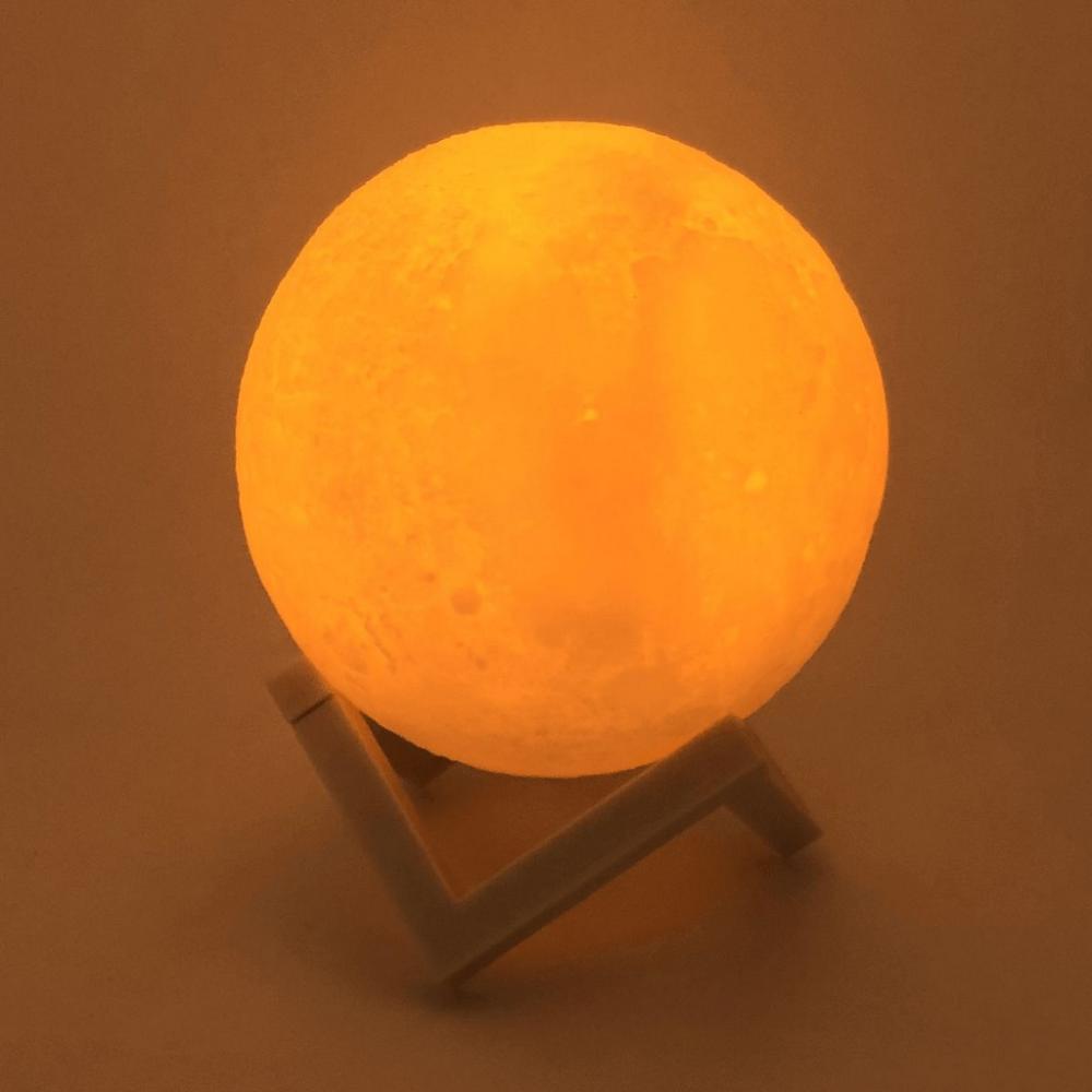 Luminária Lua Cheia 3D 15cm - Base Plástico - L3 store - Luminária ...