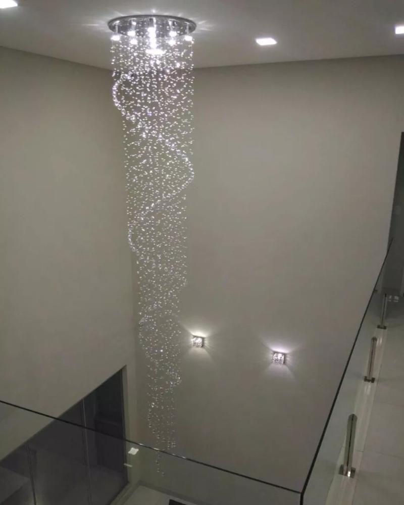 Lustre Espiral Para Pé Direito Duplo Com 1,90M De Altura - Space Decor ...