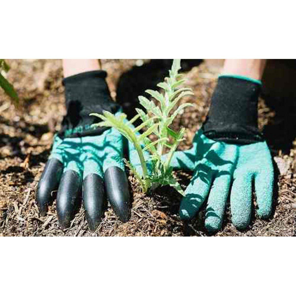 Luva Para Jardinagem Com Garra Para Cavar Semear Jardim Garden Gloves ...