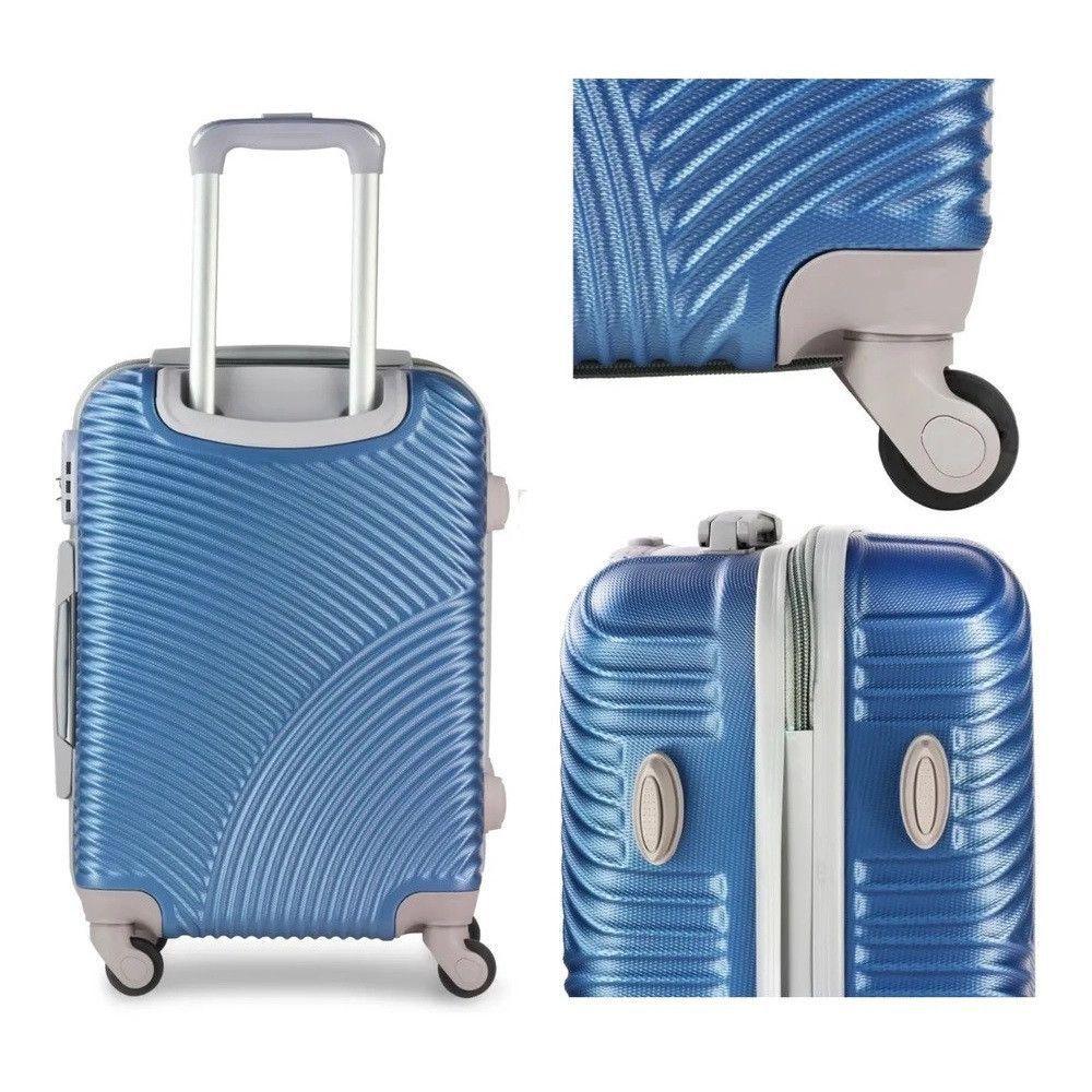 Mala de Viagem Média com Rodas Giro 360 Rígida Havai Cruzeiro Azul ...