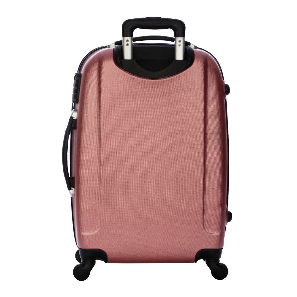 Mala de Viagem Pequena ABS c/Carrinho 360º Rosa Claro YS1080Ro-P - Yins ...