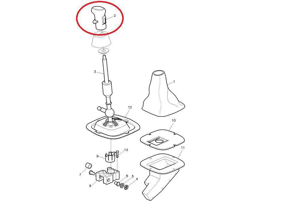 Manopla da Alavanca do Câmbio 6 Marchas Volvo FH/FM 20488065 - Vitali ...