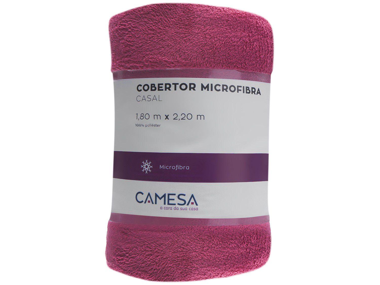 Manta Casal Microfibra Camesa - Cereja - Manta - Magazine Luiza