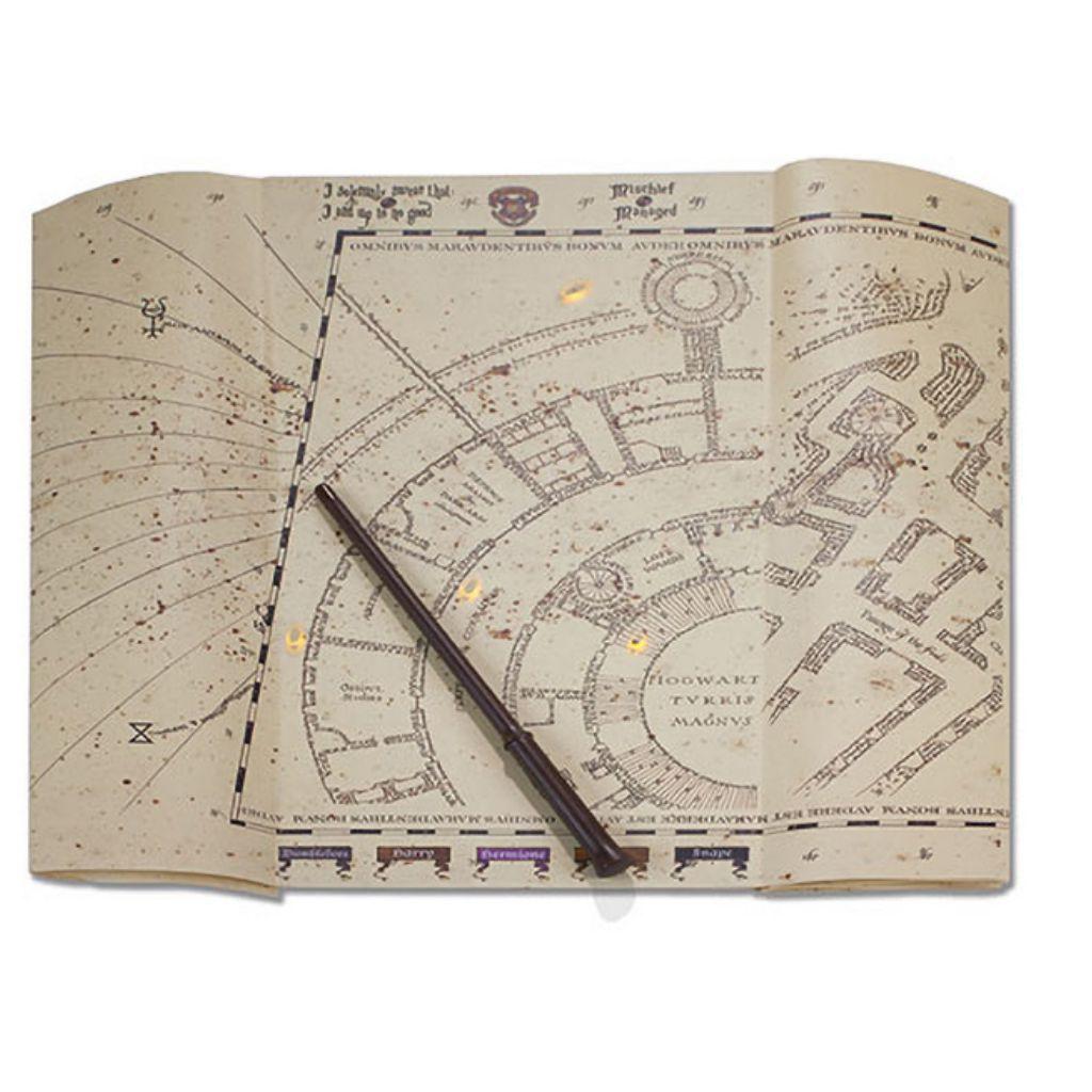 Mapa do Maroto Interativo com Varinha Oficial Harry Potter - Noble ...
