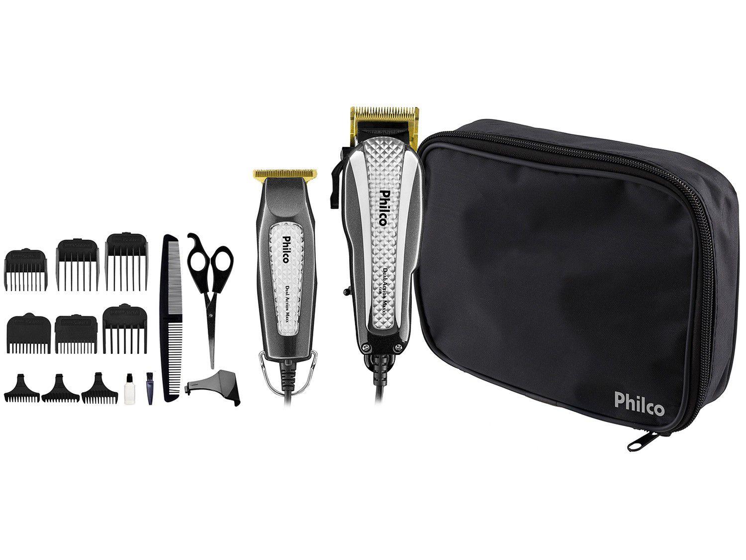 Máquina de Cortar Cabelo Philco Dual Action Maxx - 3 Níveis de Altura ...