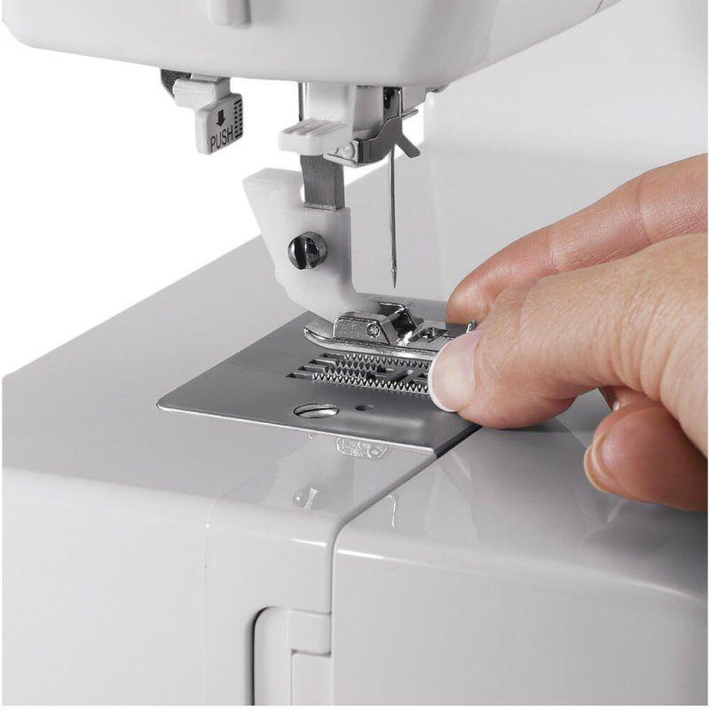 Máquina de Costura Portátil Singer Simple 3232 127V Branca e Lilás para ...