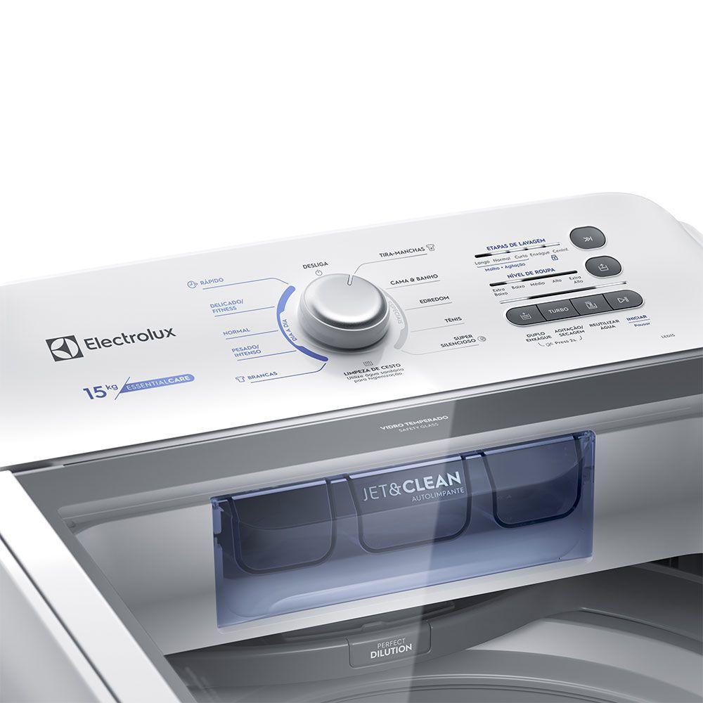 Máquina de Lavar Electrolux 15 Kg Essencial Care LED15 com Tecnologia ...