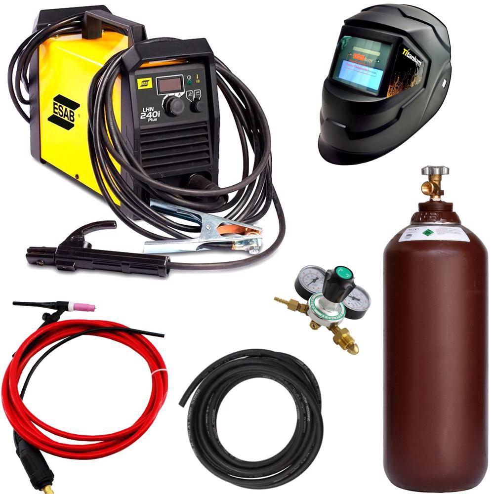 Maquina De Solda Inversora Tig 240 A 220v Lhn240i Esab Plus c Mascara ...