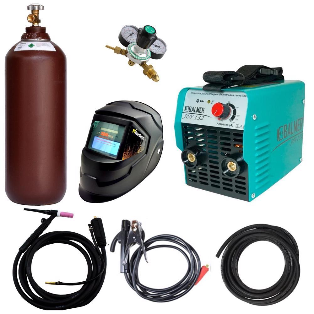 Máquina De Solda Tig C Tocha Inversora 220v 130a Joy 132 Balmer c ...