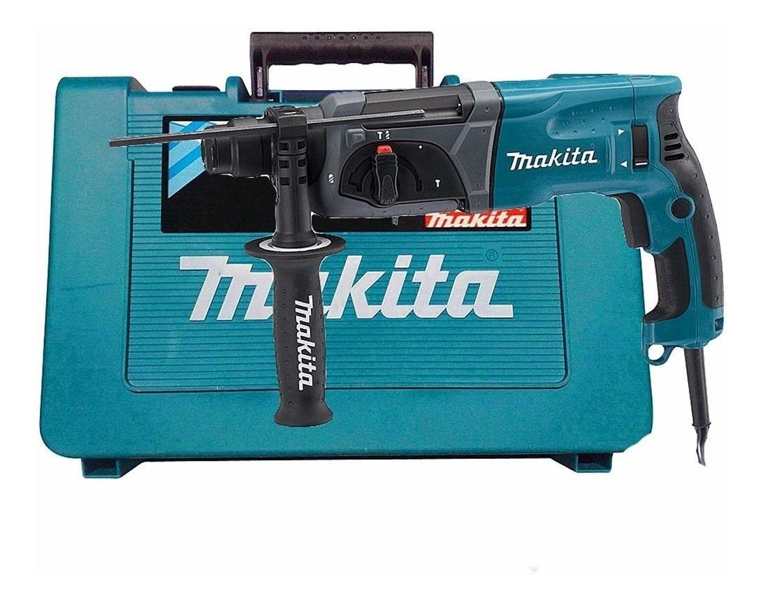 Martelete Combinado Sds Hr2470 800w 220v Makita Kit Ferramentas