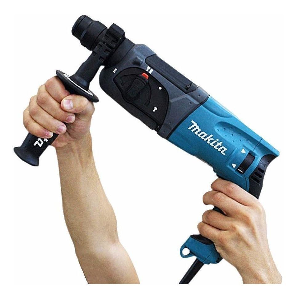 Martelete Combinado Sds Hr2470 800w 220v Makita Kit Ferramentas