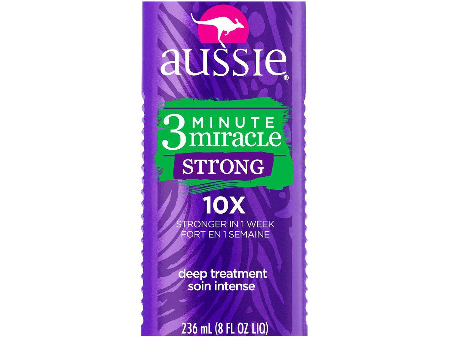 Máscara Capilar Aussie Strong 3 Minutes Miracle - 236ml - Máscara ...