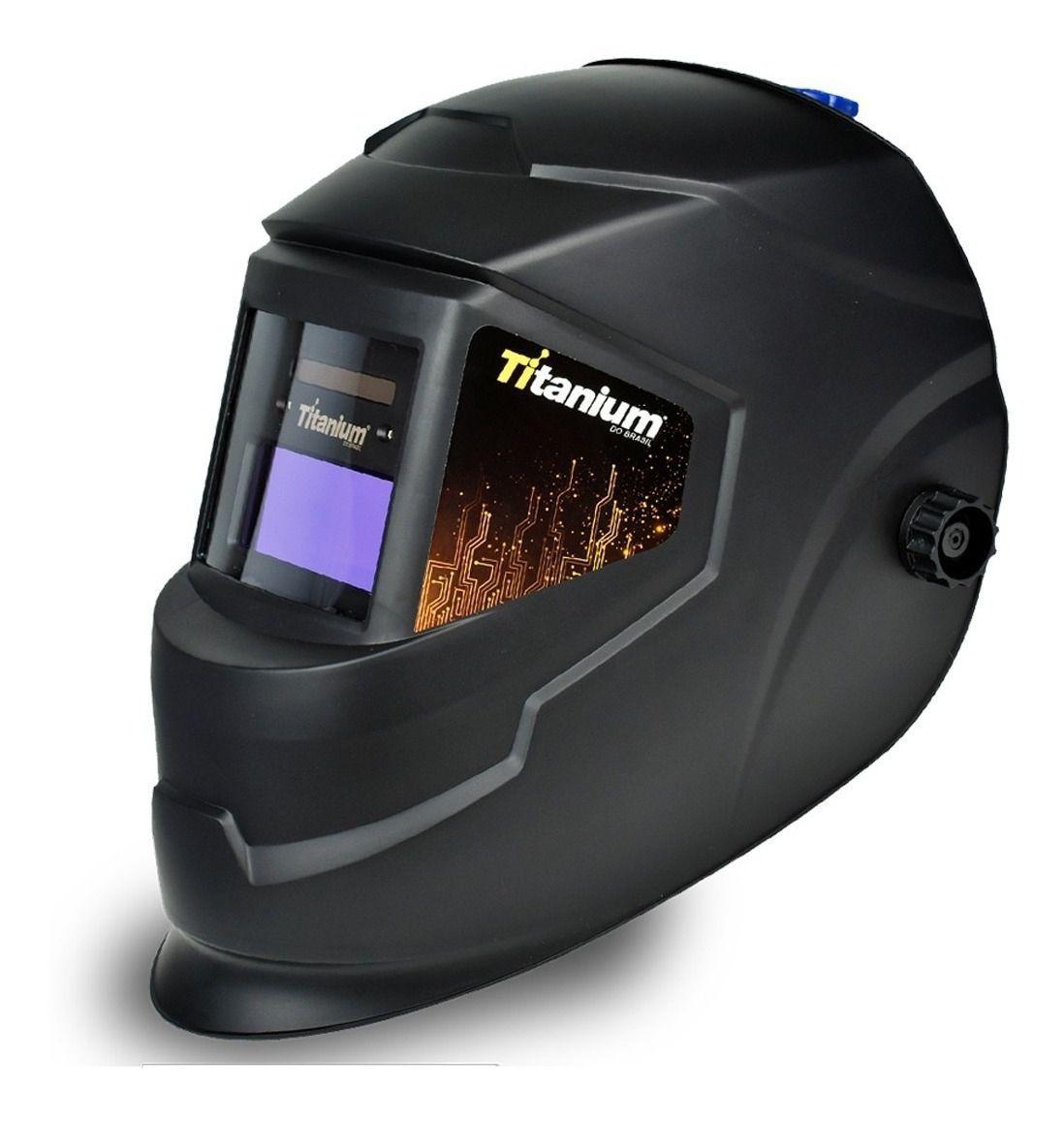 Mascara De Solda Automatica Mig Tig Eletrodo Titanium - Máscara de ...