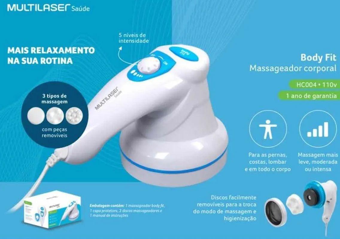 Massageador Portátil Corporal Orbital Body Fit - 110V Níveis de ...