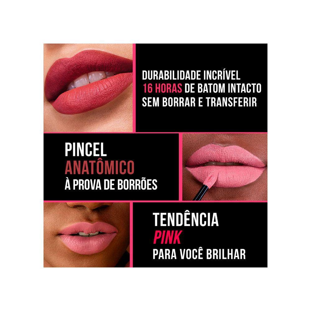 Maybelline Superstay Matte Ink Pink Edition Pathfinder - Batom Líquido ...