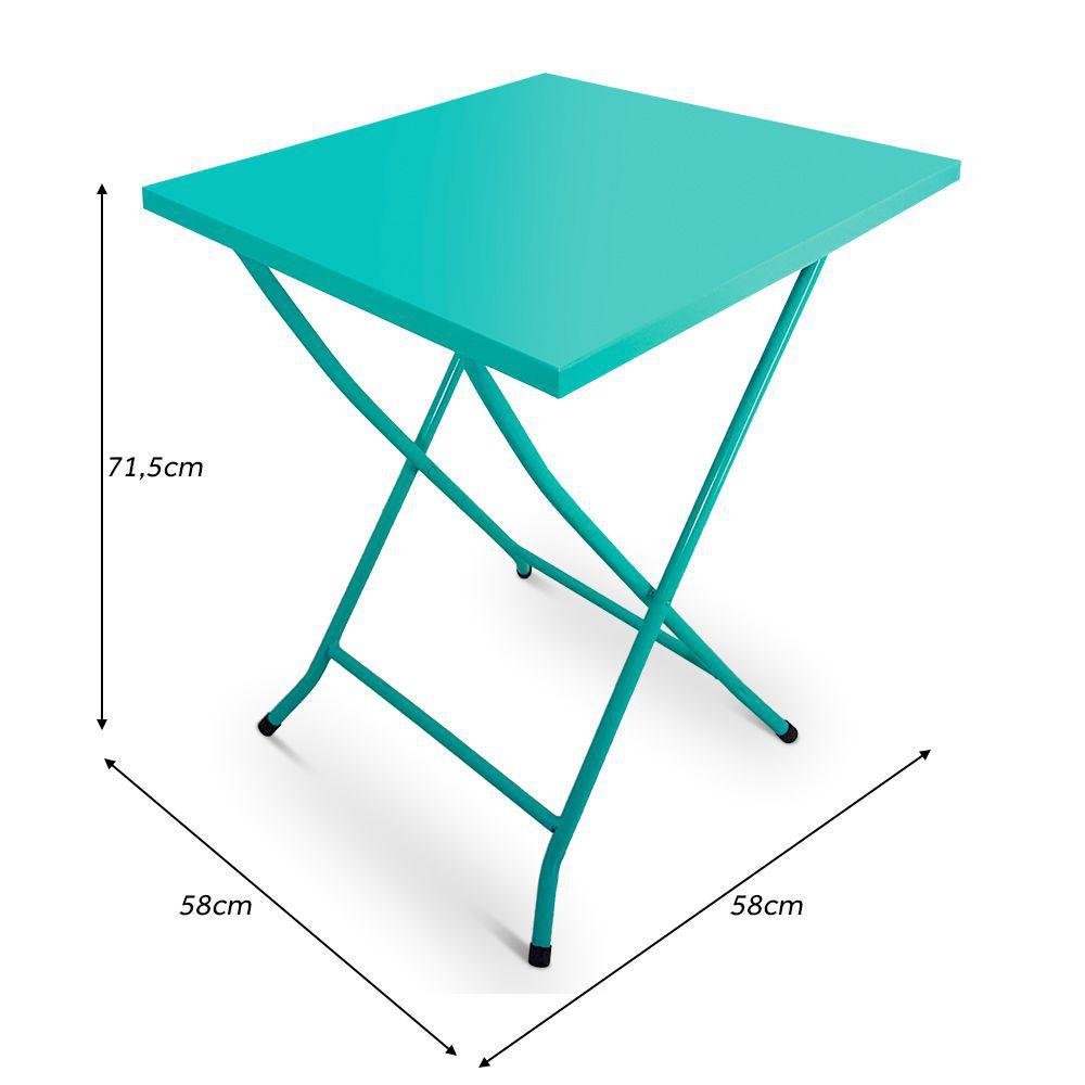 Mesa De Bar Restaurante De Ferro Happy Hour Dobrável Verde - Genus - BR ...