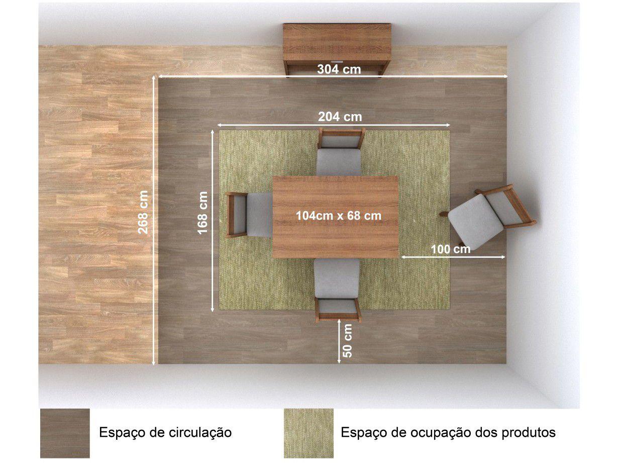 Mesa de Jantar 4 Lugares Retangular - Madesa Jade - Outros Móveis ...