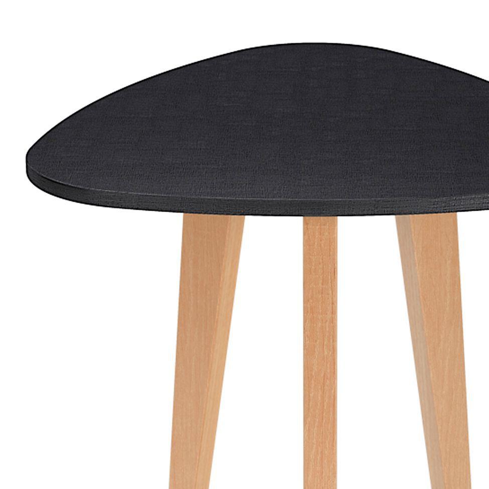 Mesa Lateral Triangular Munique Preta (63x62) - Falkk - Mesa de Canto ...