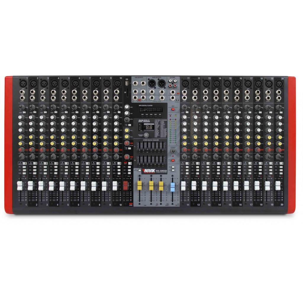 Mesa Mixer 20 Canais Novik Neo NVK 20M BT com Bluetooth - Mesa de Som ...
