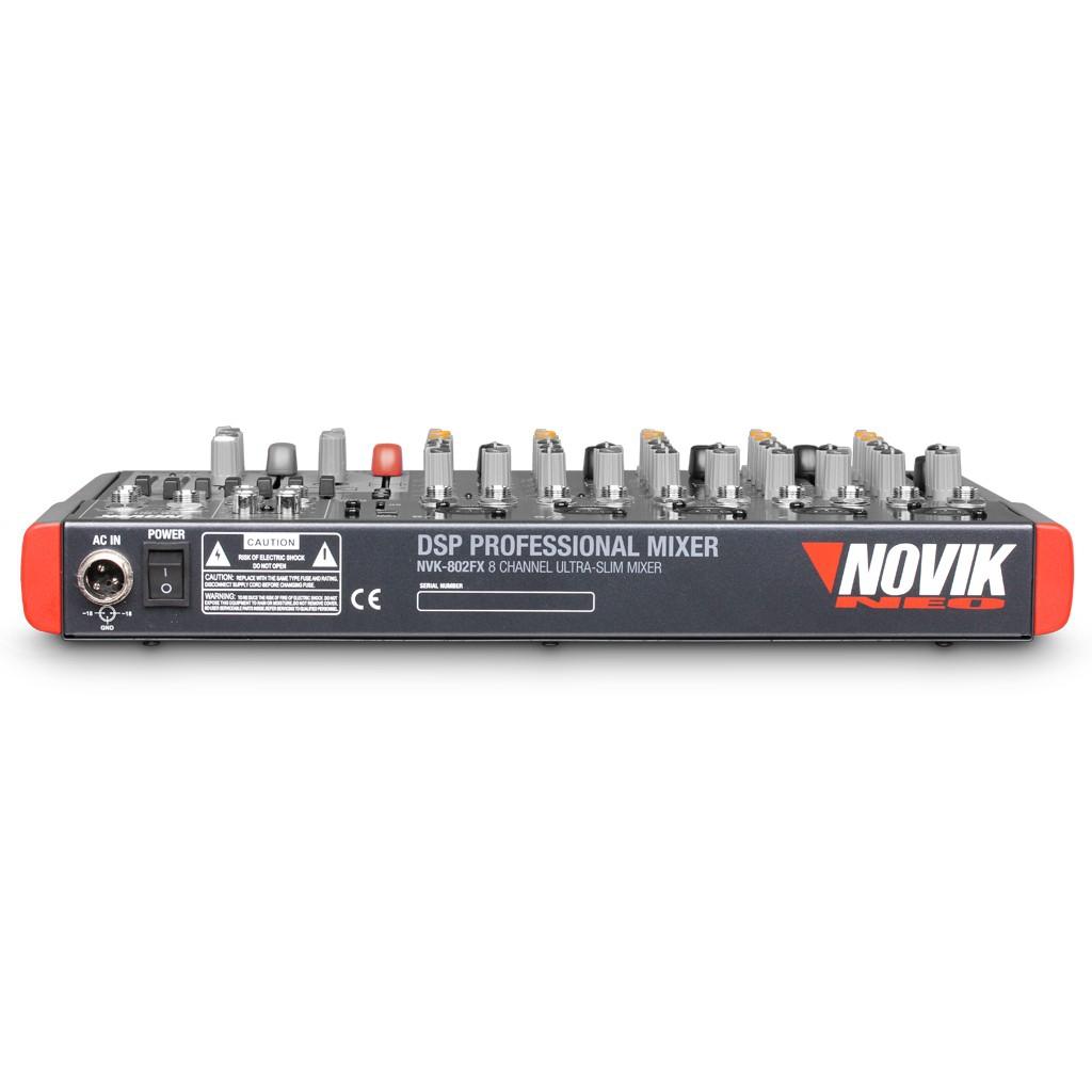 Mesa Mixer 8 Canais Novik Neo NVK 802 BT 110V Bluetooth - Mesa de Som ...