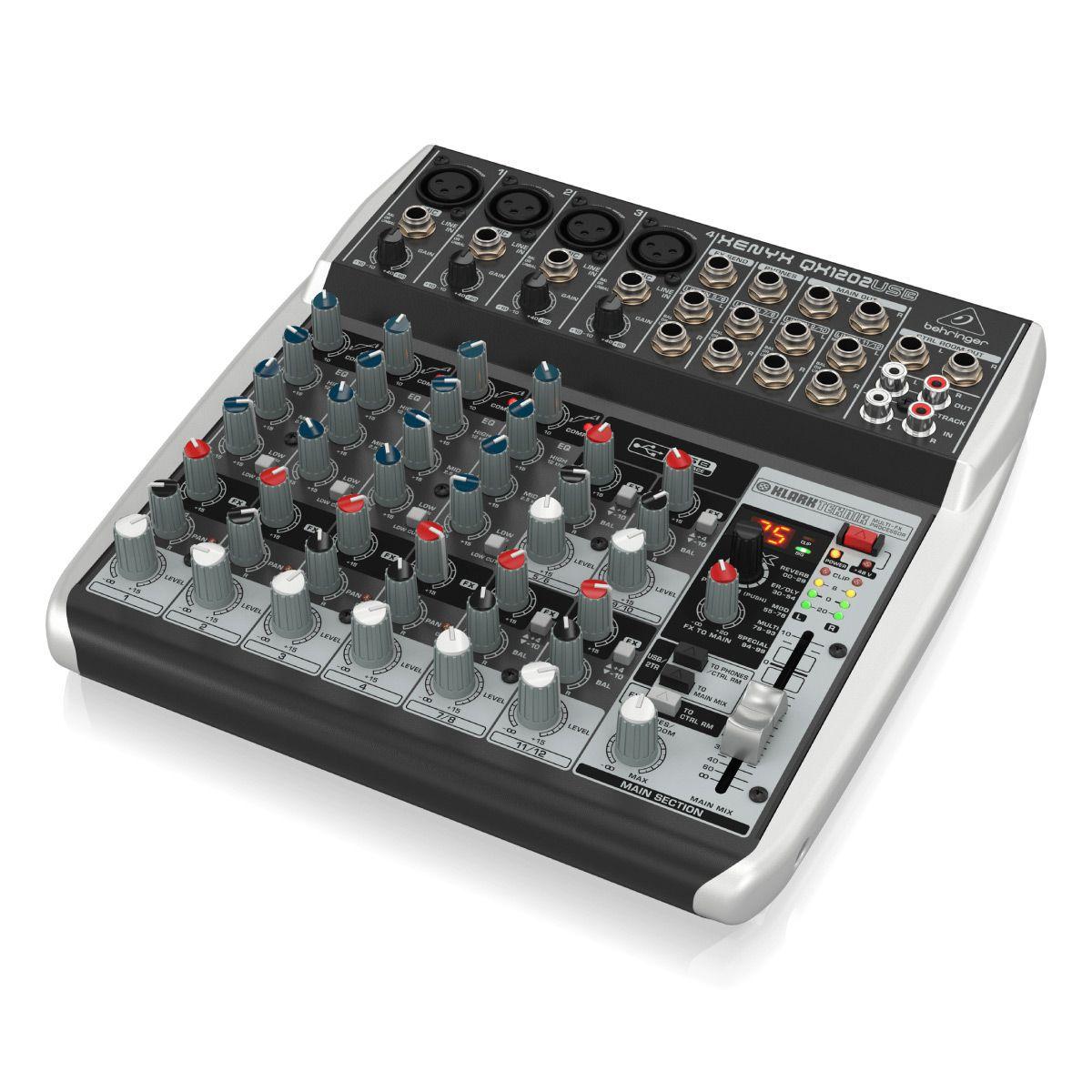 Mesa Mixer Behringer Xenyx QX1202usb 110v Efeitos Pré Amp - Mesa de Som ...