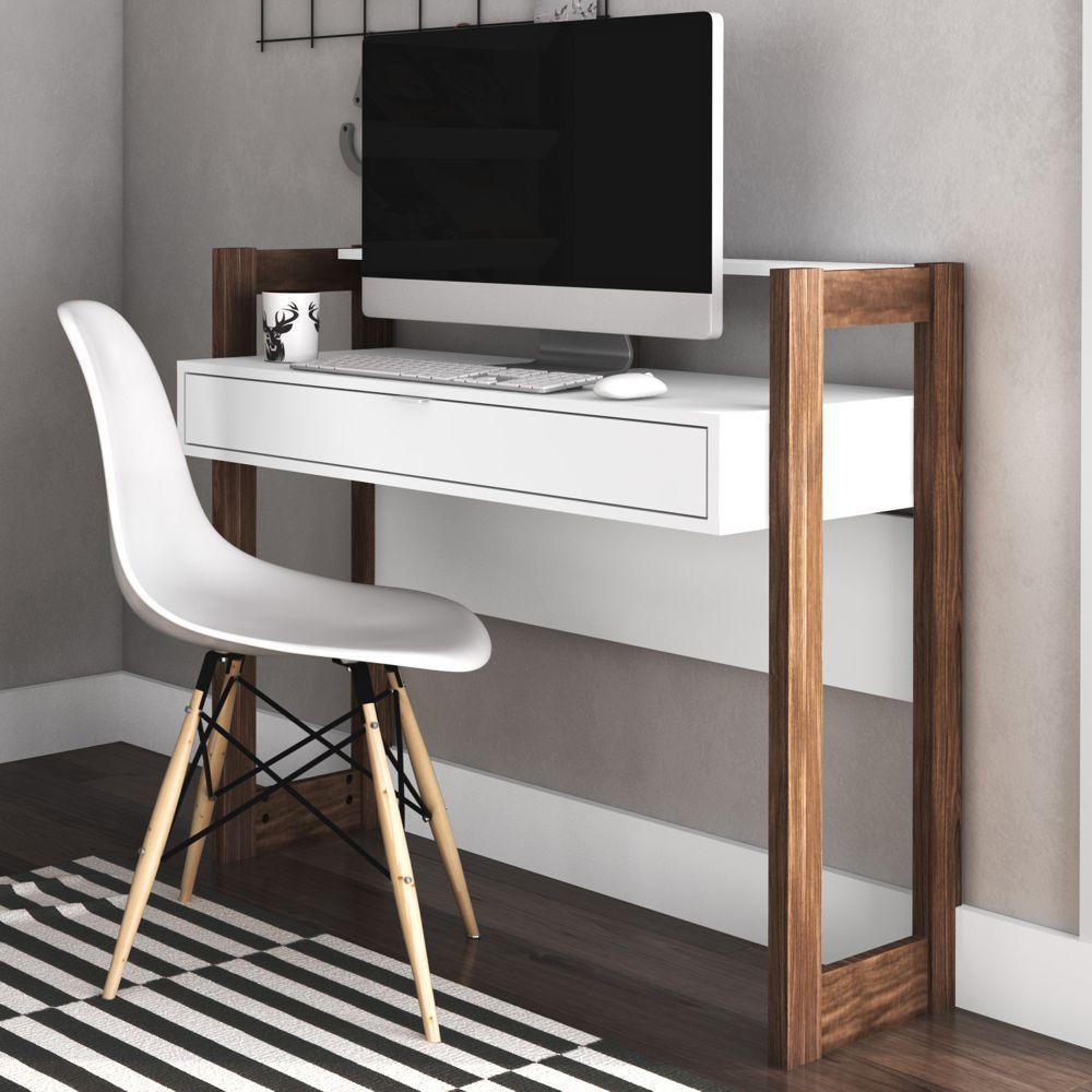 Mesa Notebook Escrivaninha 95cm 1 Gaveta AZ1007 Tecno Móbili ...