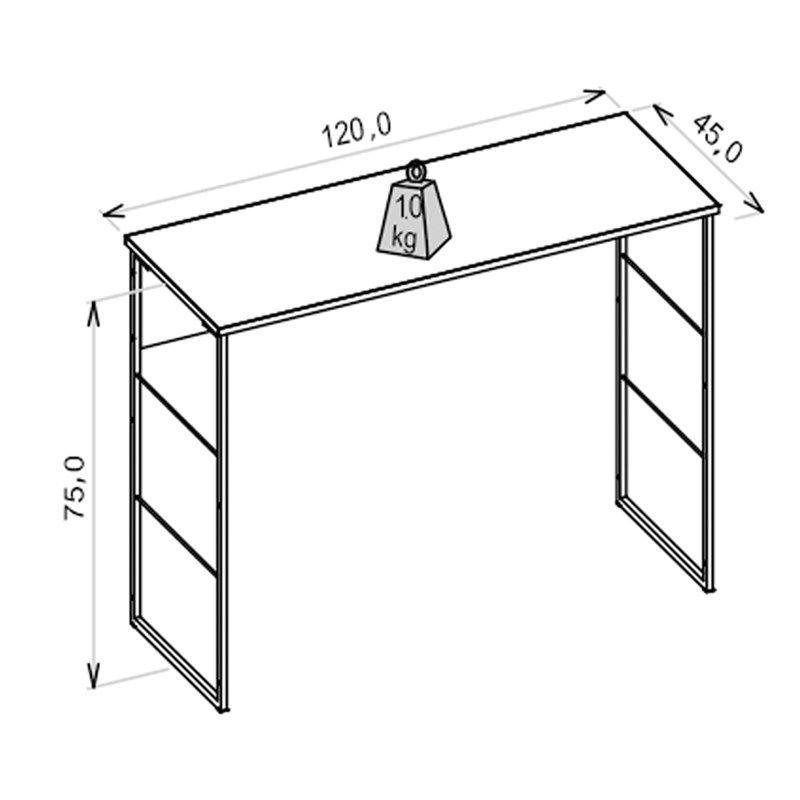 Mesa para computador 1,20 Fabrick - Caemmun - Outros Móveis - Magazine ...