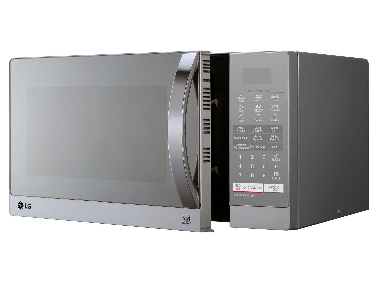 Micro-ondas LG 30L com Grill - MH7057Q - Micro-ondas - Magazine Luiza