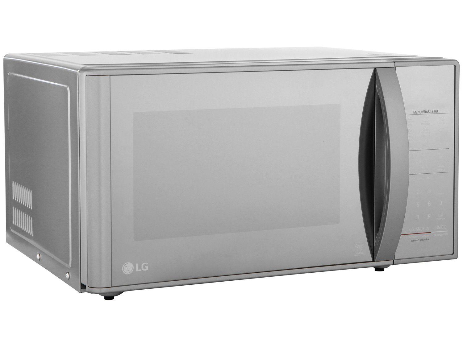 Micro-ondas LG 30L Solo com Grill MH7093BR - Prata - Micro-ondas ...