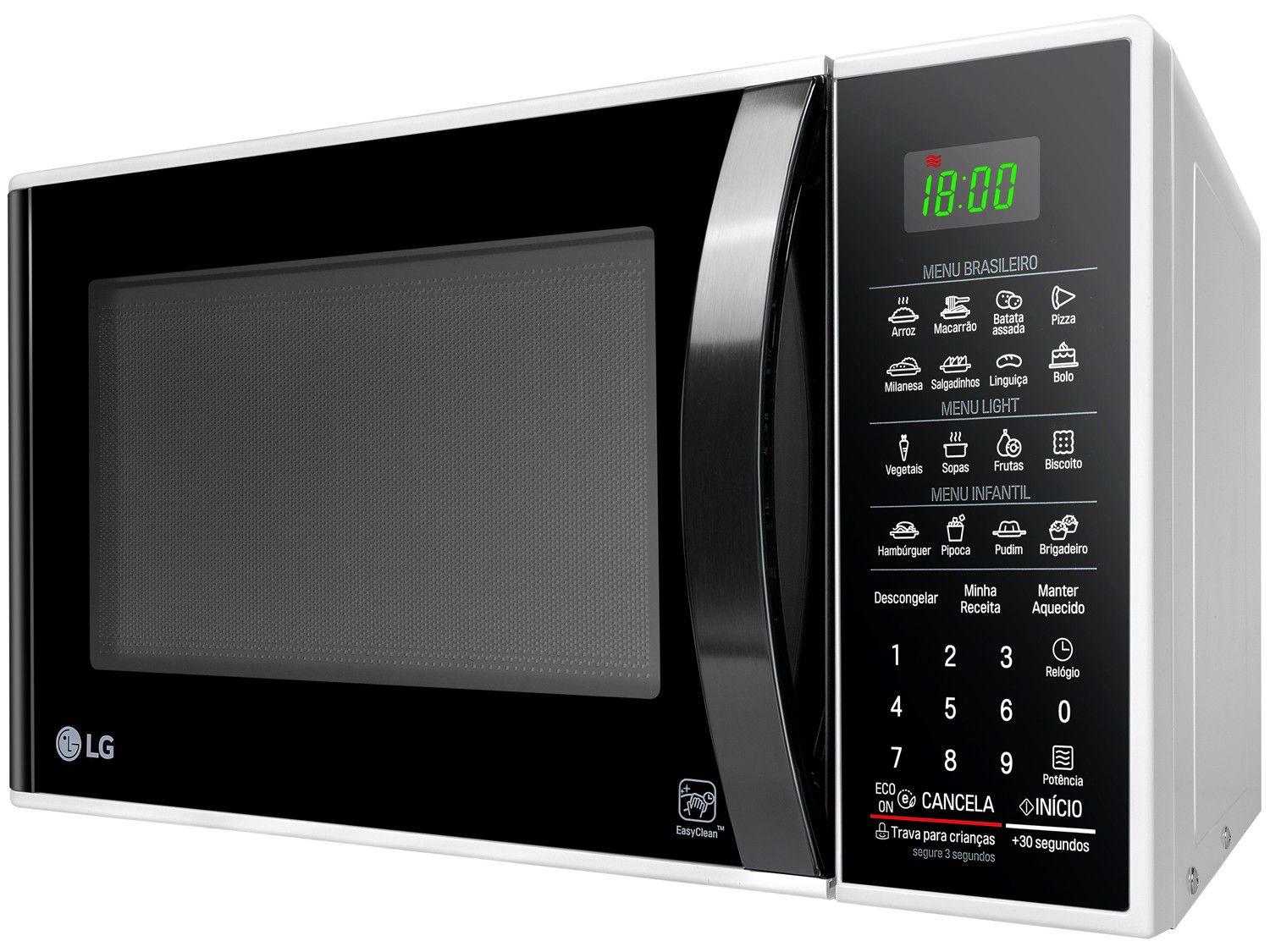 Micro-ondas LG 30L Solo MS3091BC - Branco e Preto - Micro-ondas ...