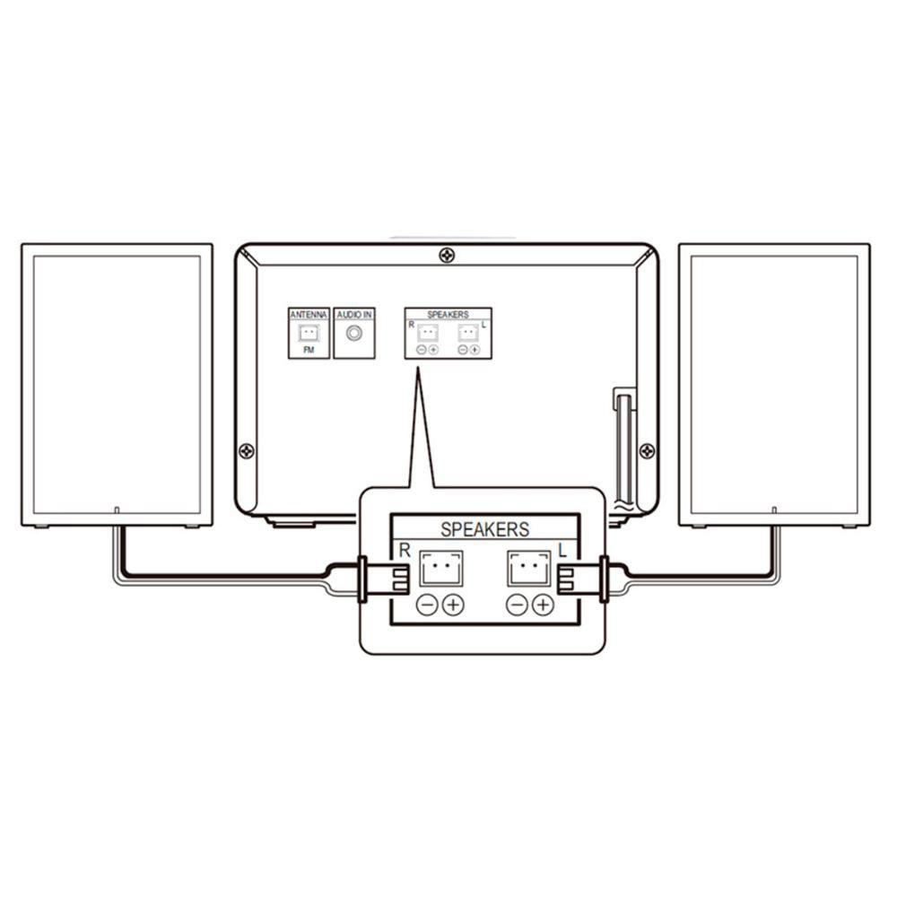 Micro System Pioneer X-EM26 Bluetooth CD USB FM MP3 110V Preto - Micro ...