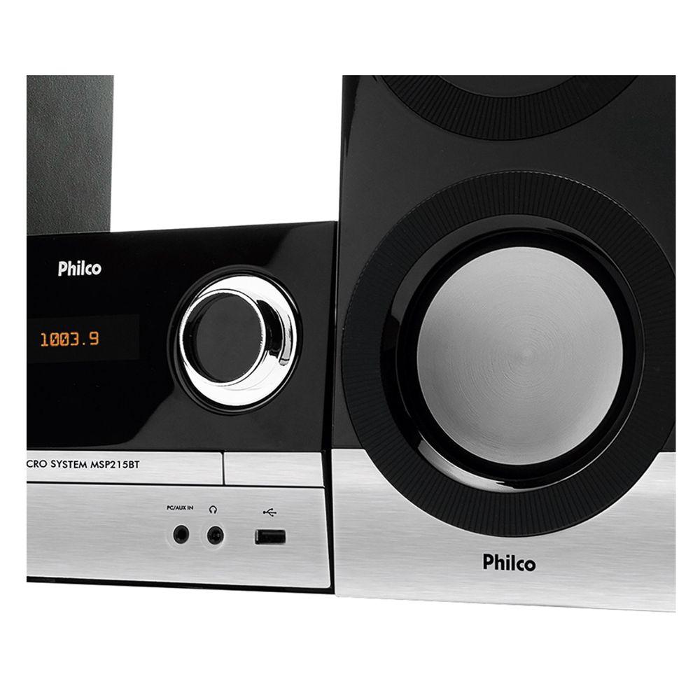 Micro System Retro MSP215BT Bluetooth 200W Philco - Bivolt - Micro ...